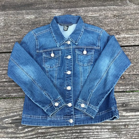 Baccini | Jackets & Coats | Baccini Womens Denim Jacket Size Pl | Poshmark
